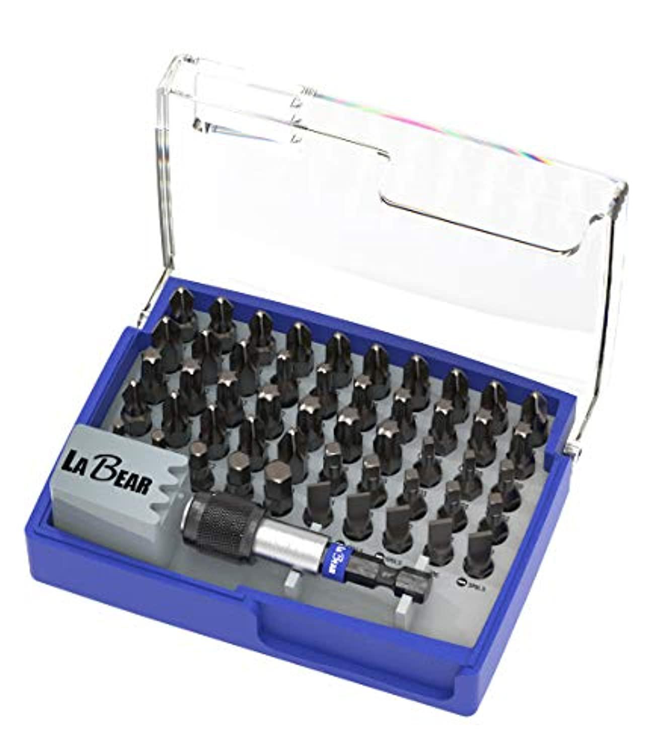 LABEAR labear 51-piece screwdriver bit set with quick released magnetic impact bit holder ...