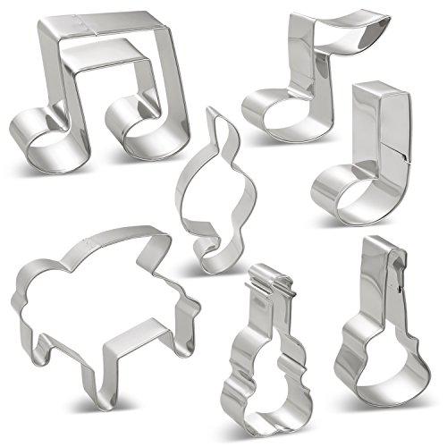 HONYAO music notes cookie cutters g clef, eighth note, 2 eighth note, a ...