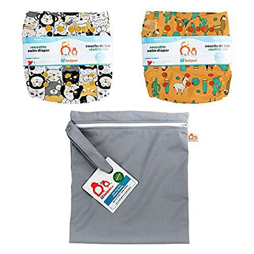 Li\'l Helper lil helper reusable swim diapers with waterproof zipper ...