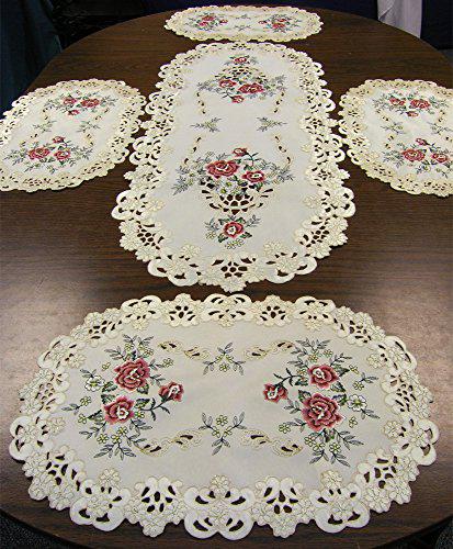 Banberry Designs banberry designs embroidered burgundy rose flower ...