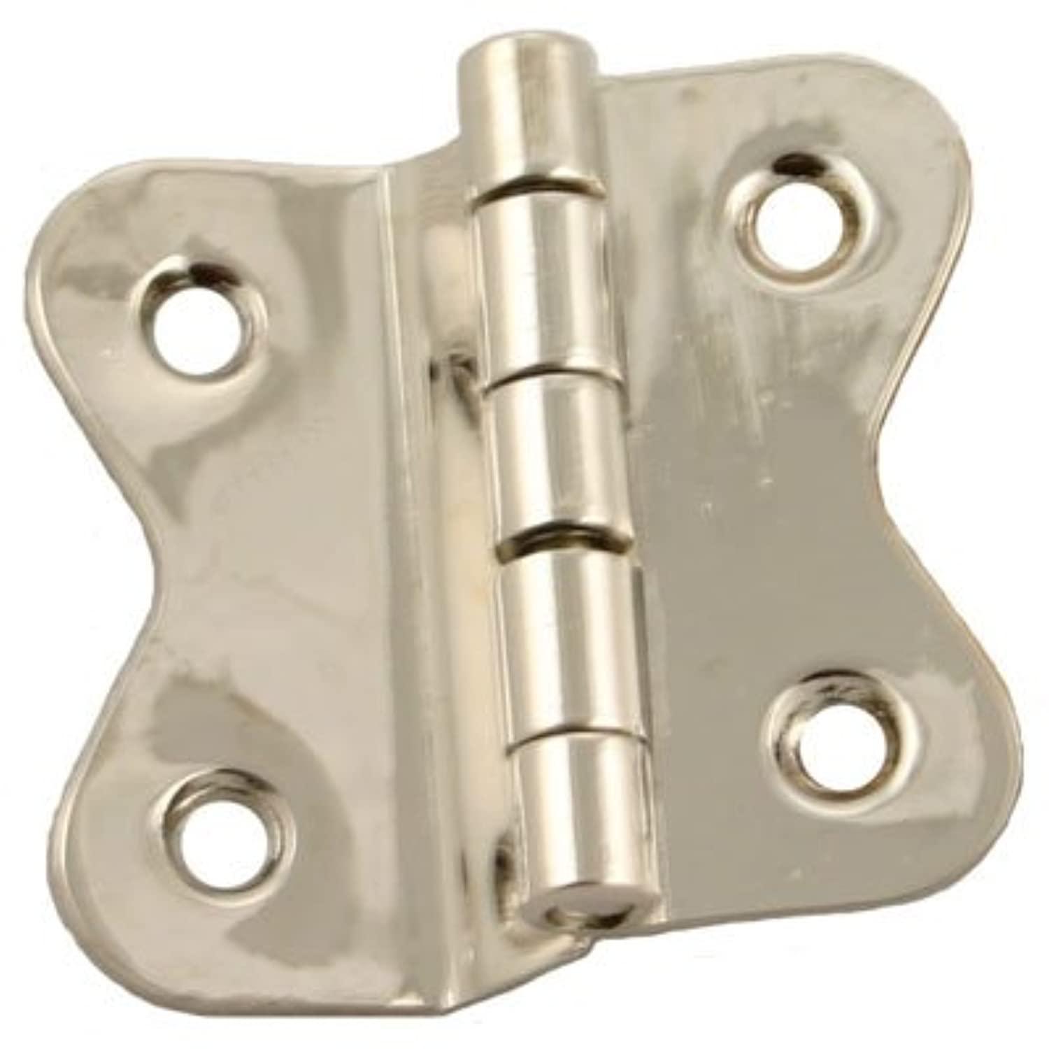 UNIQANTIQ HARDWARE SUPPLY nickel offset hoosier butterfly hinge | 2 pc ...