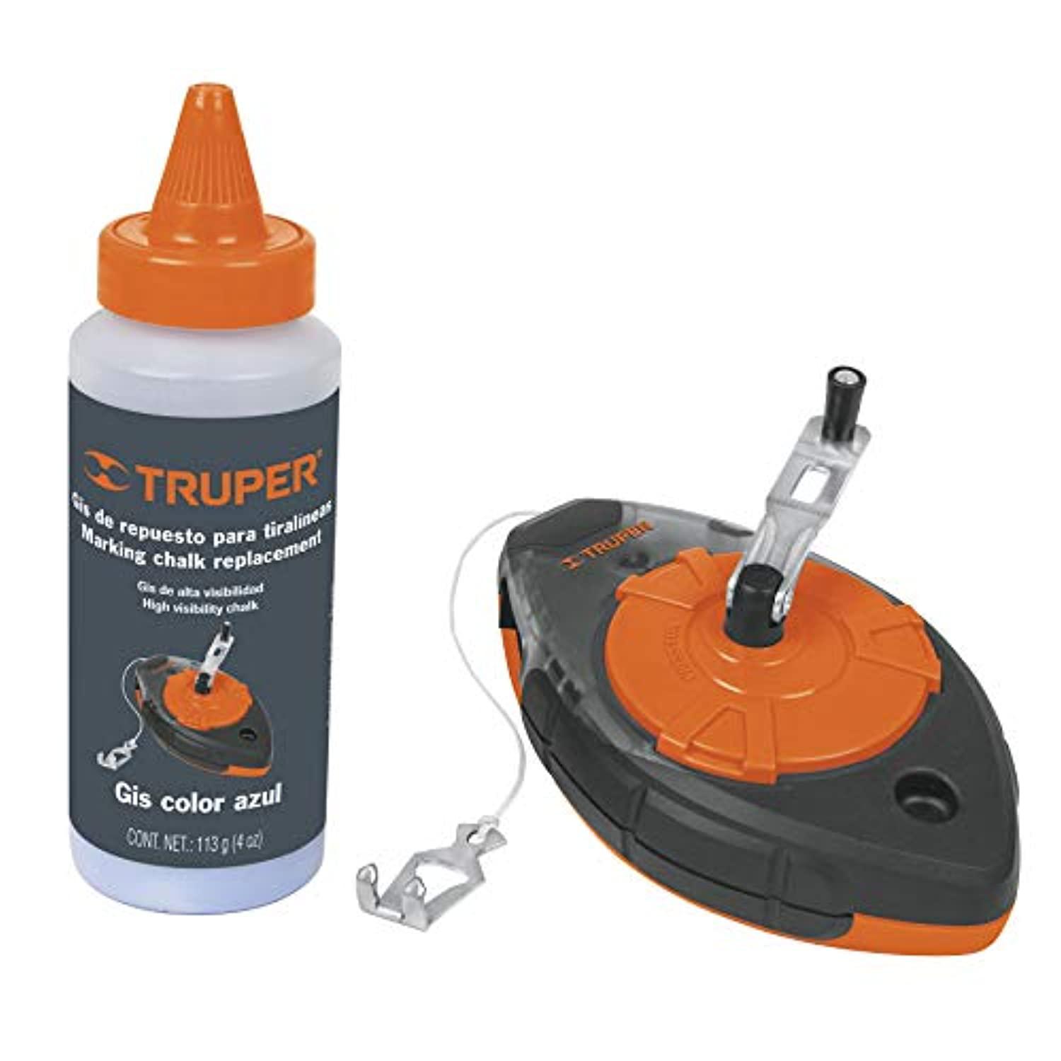 Truper truper tl-100 100 ft (30 m) plastic chalk line reel & chalk set