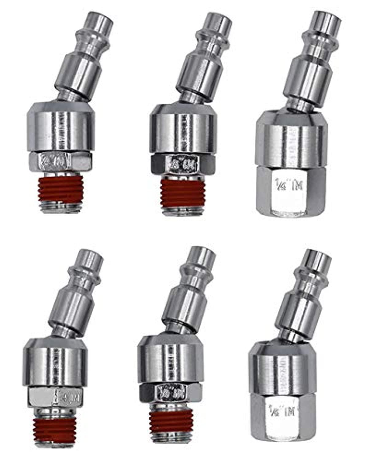 Yotoo yotoo air hose fittings industrial swivel 1/4" air quick connect ...