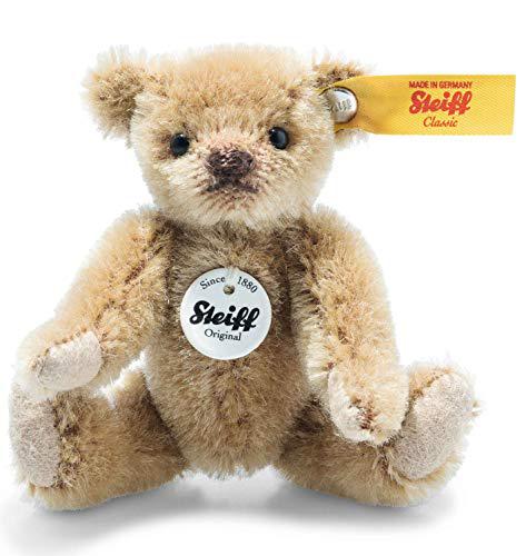 Steiff steiff mini 4" teddy bear mohair plush, premium stuffed animal ...